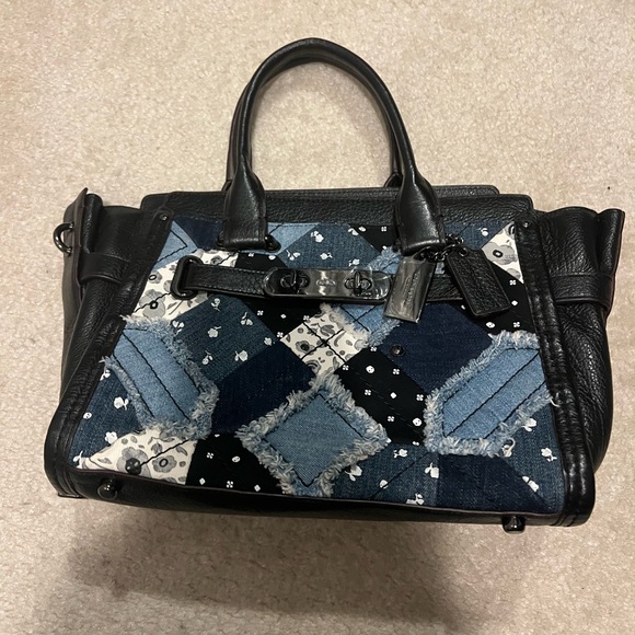 Coach | Bags | Coach Swagger 27 3875 Canyon Quilt Denim | Poshmark